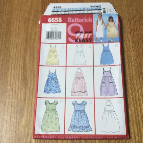 Butterick | Office | Vintage Sewing Pattern Butterick 6658 Girls Dress ...